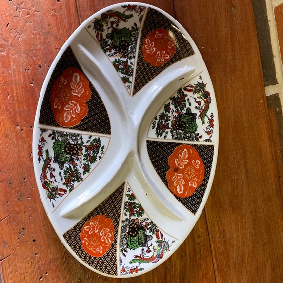 Kitchen | Vintage China Oval Divided Platter | Poshmark